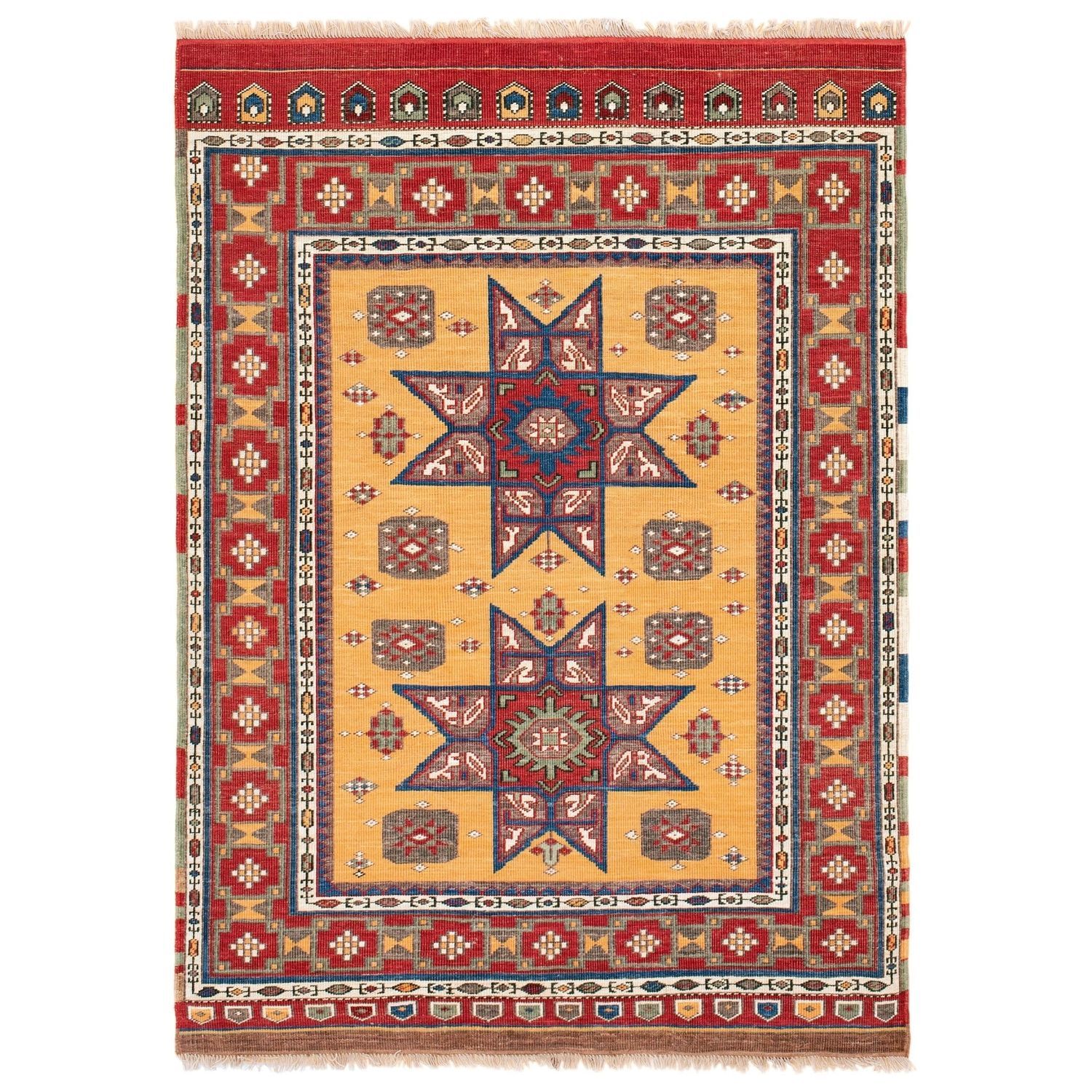 Tappeto contemporaneo - STAR KAZAK - Knots rugs - a motivi / in lana ...