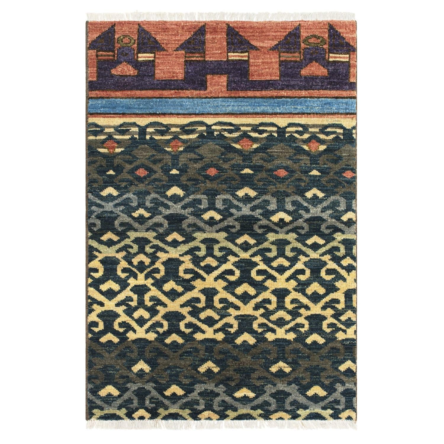 Tappeto contemporaneo - SELJUK - Knots rugs - a motivi / in lana ...