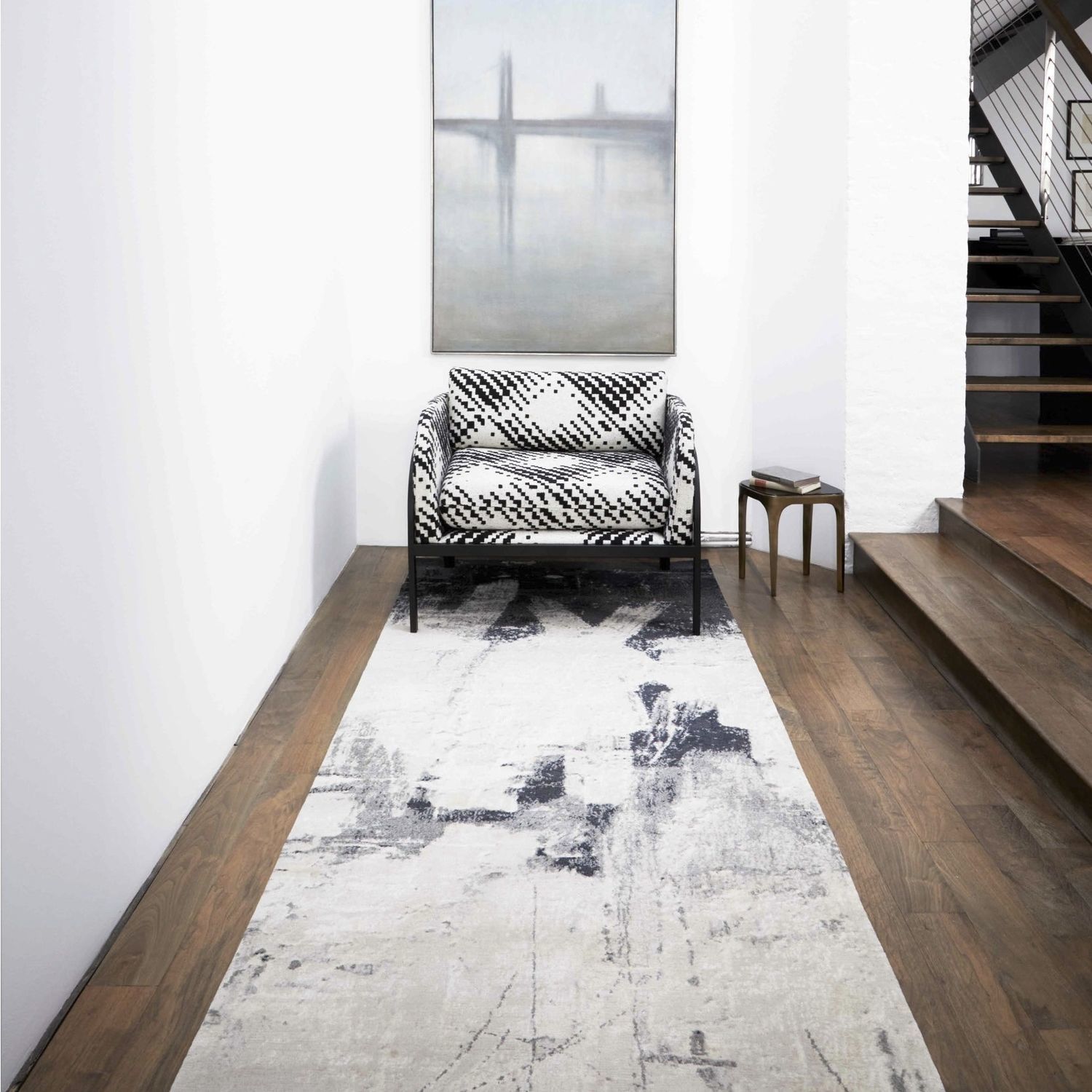 Tappeto contemporaneo - PAINTED RUNNER - Knots rugs - a motivi / in ...