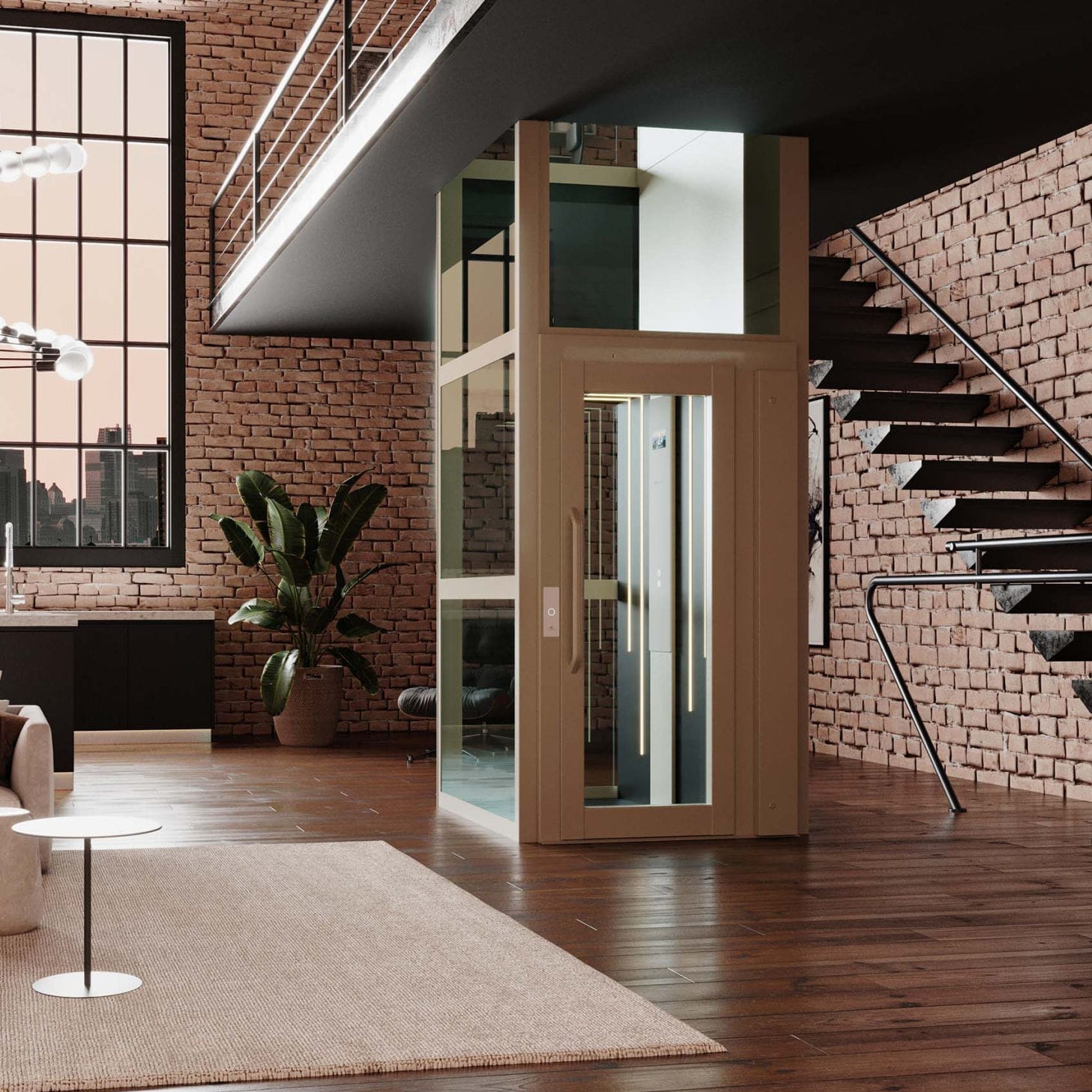 Ascensore elettrico - IconLift - LIFTING ITALIA - ad uso residenziale ...