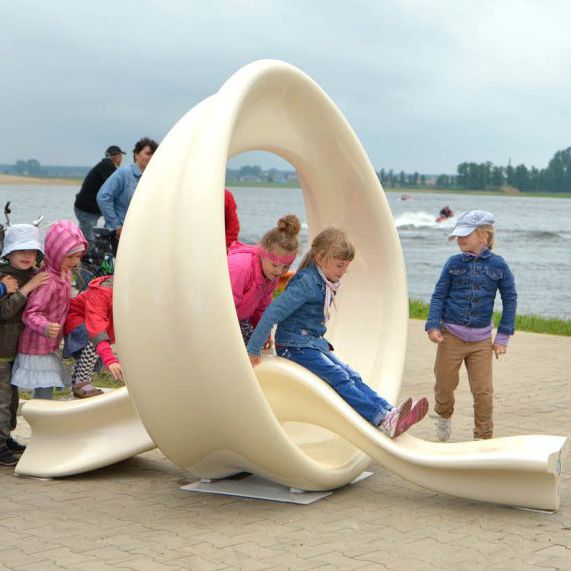 Scivolo dritto - CITY ALPHABET Q - Astrini Design - per parco giochi