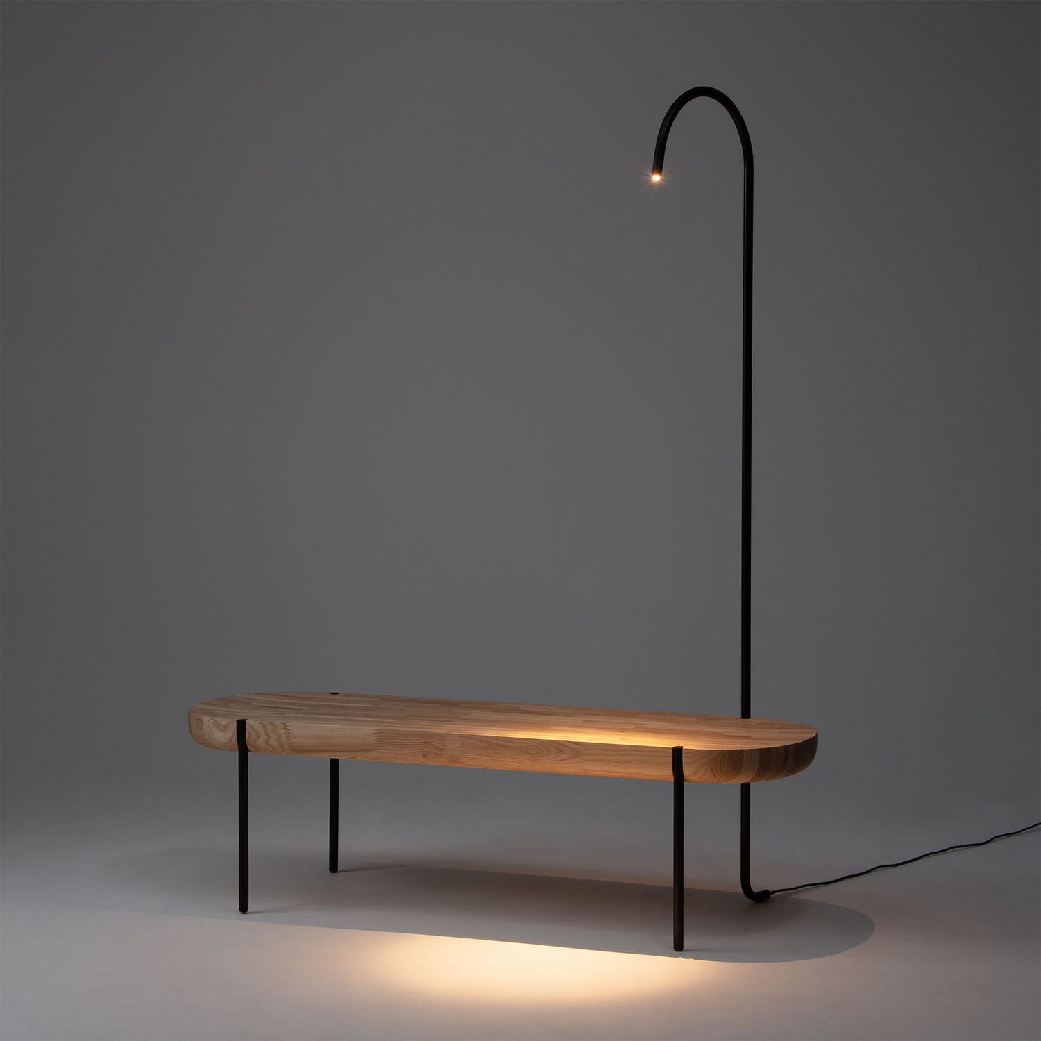 Panca contemporanea - TUB Bench - CondeHouse - in frassino / senza ...