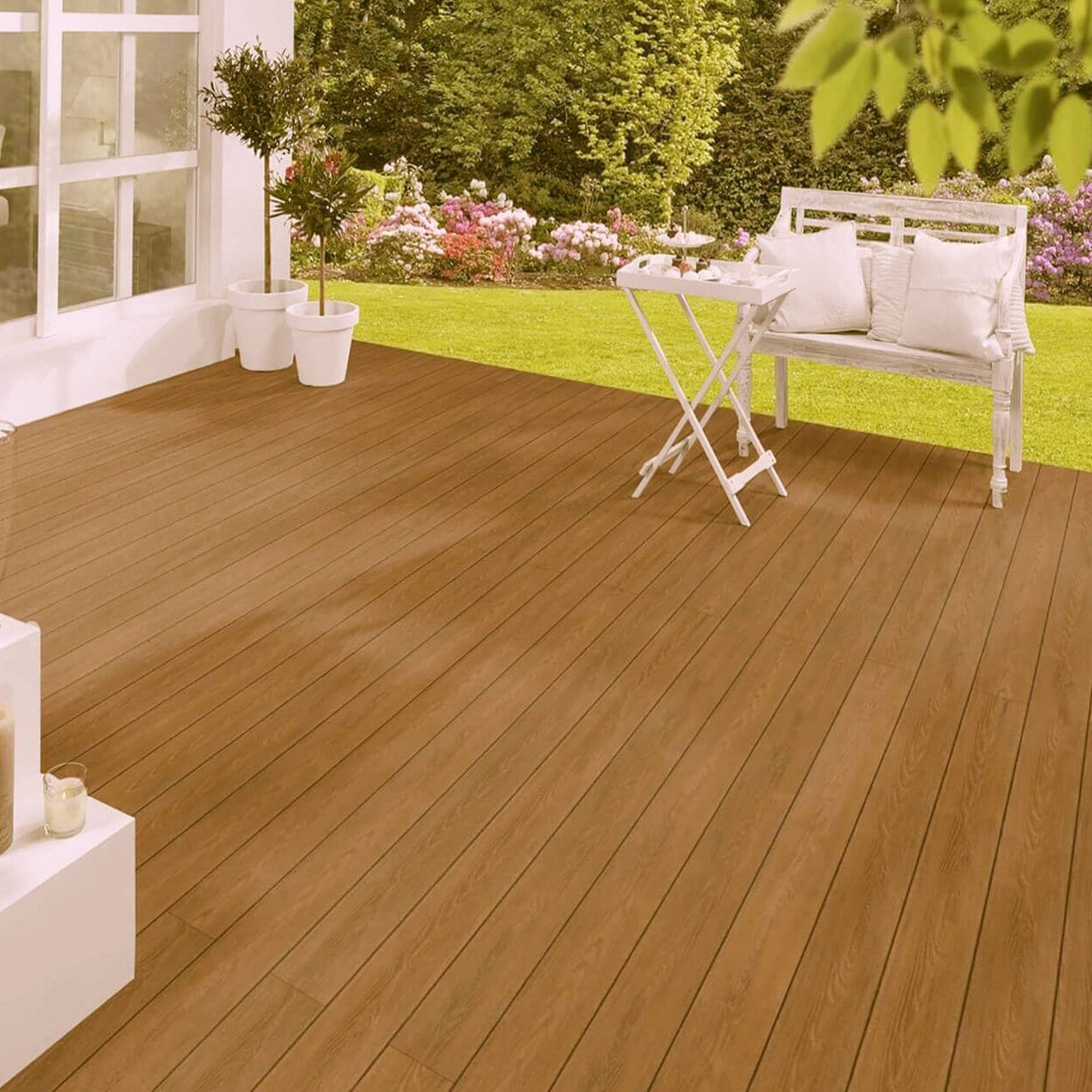 Listone per esterno in legno composito - TEAK OUTDOOR - Décoplus ...