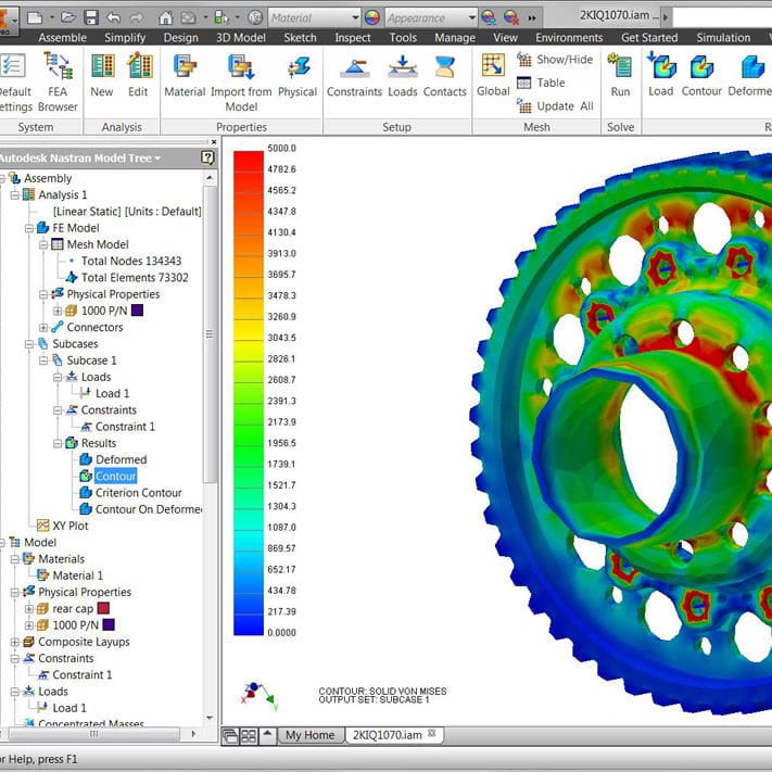 Software di progettazione - INVENTOR NASTRAN® - Autodesk - di analisi e ...