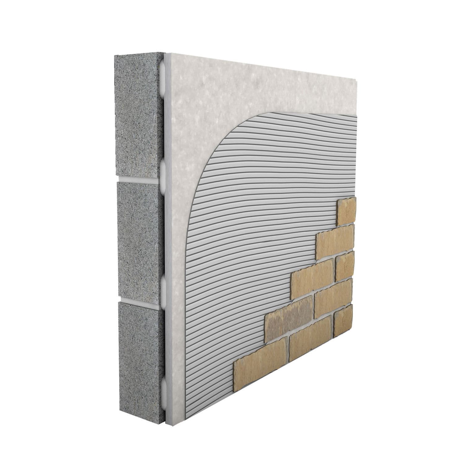 Mattone faccia a vista in calcestruzzo - WEBERWALL INTERNAL SYSTEM ...