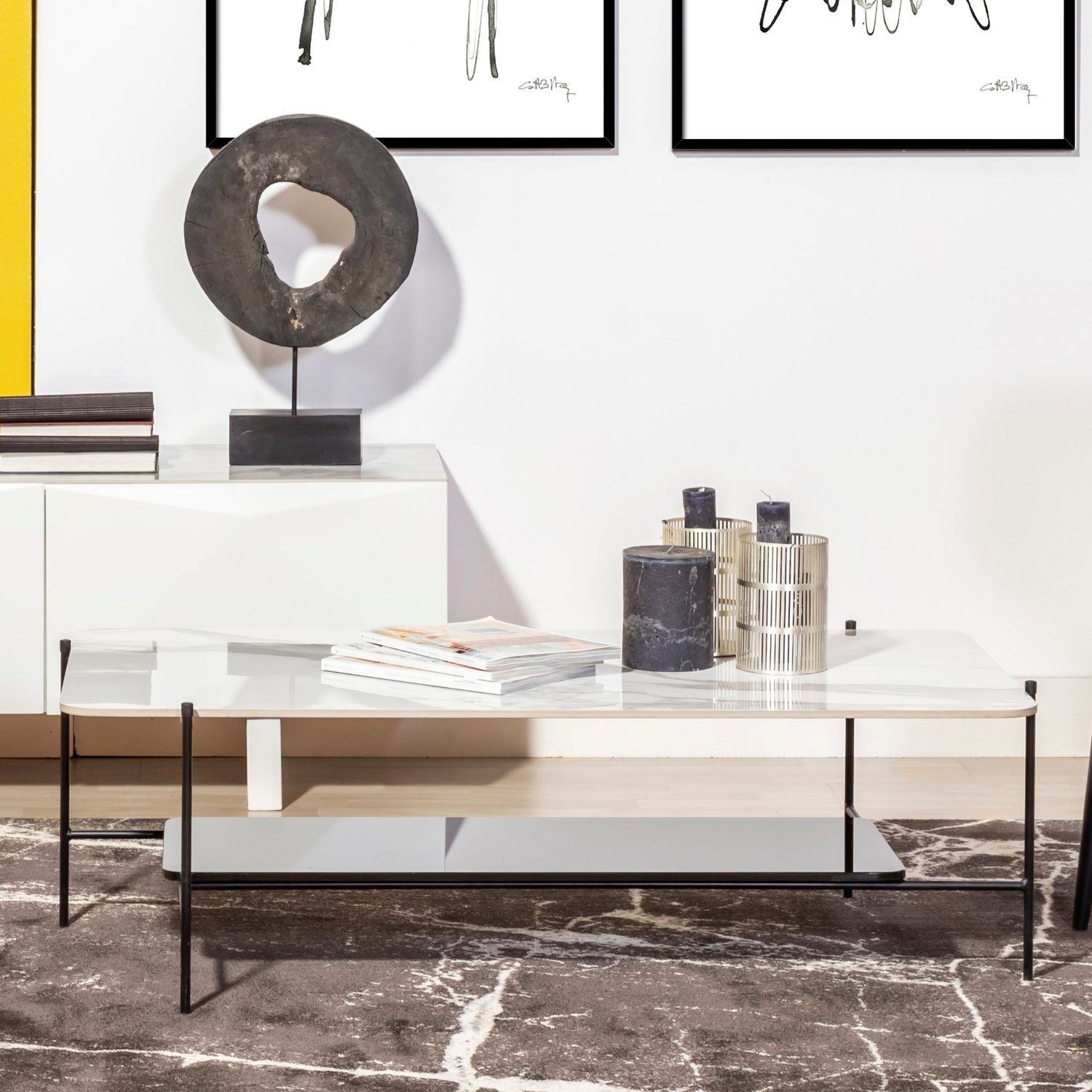 Tavolino basso contemporaneo - PESARO - CAMINO A CASA - in ceramica ...