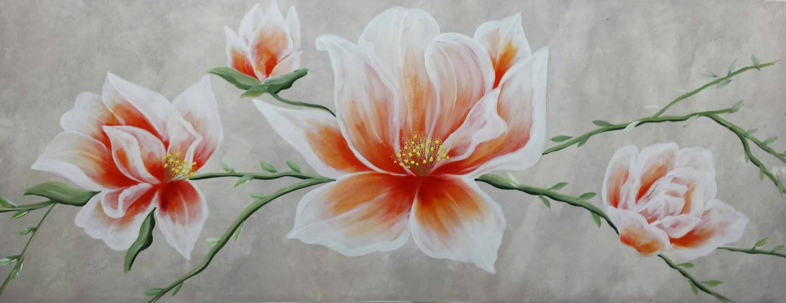 Quadro acrilico - Magnolia - OHORIGINAL BUSINESS SL - misto / dipinto a ...