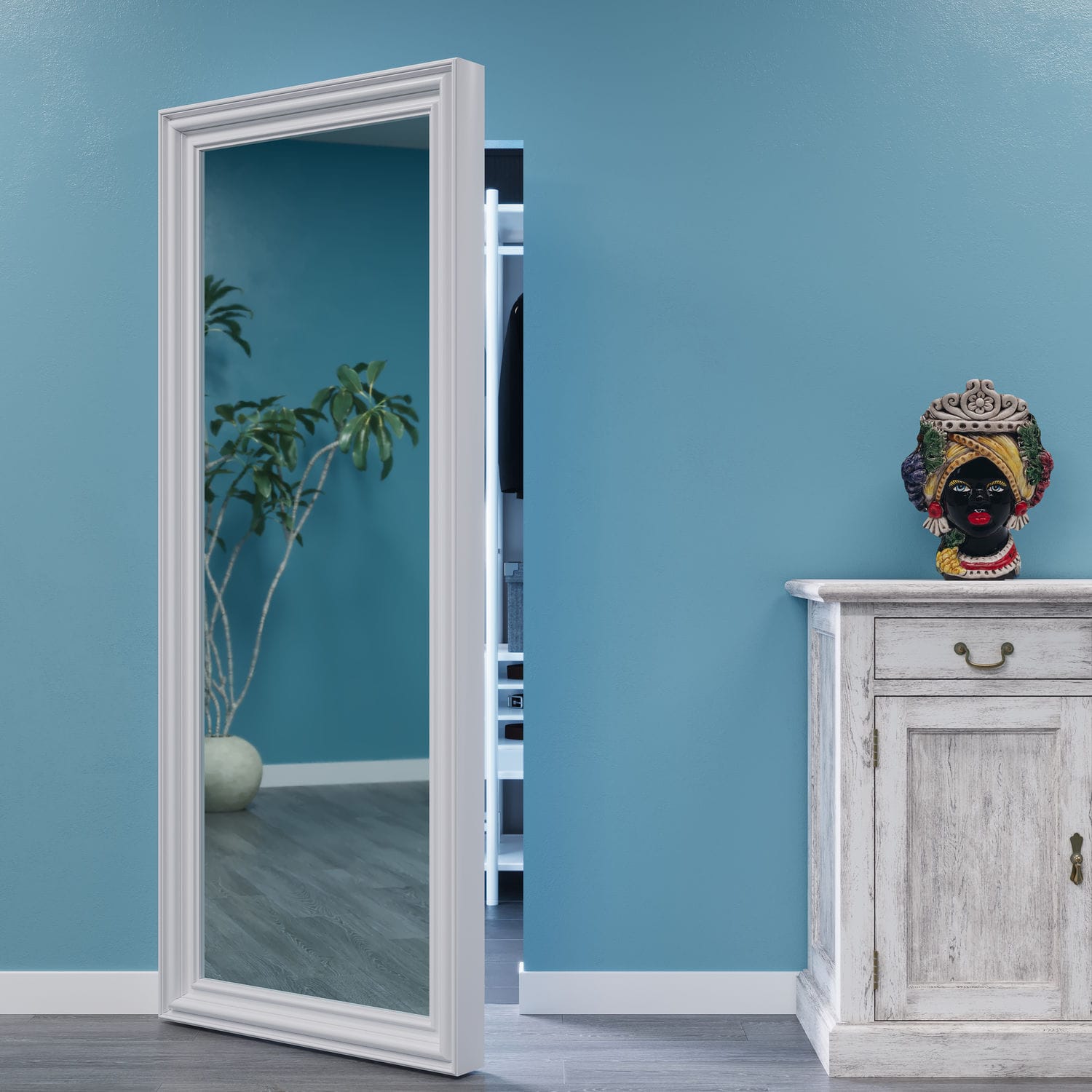 Porta con specchio - Magical - PORTE ITALIANE - da interno / in legno ...