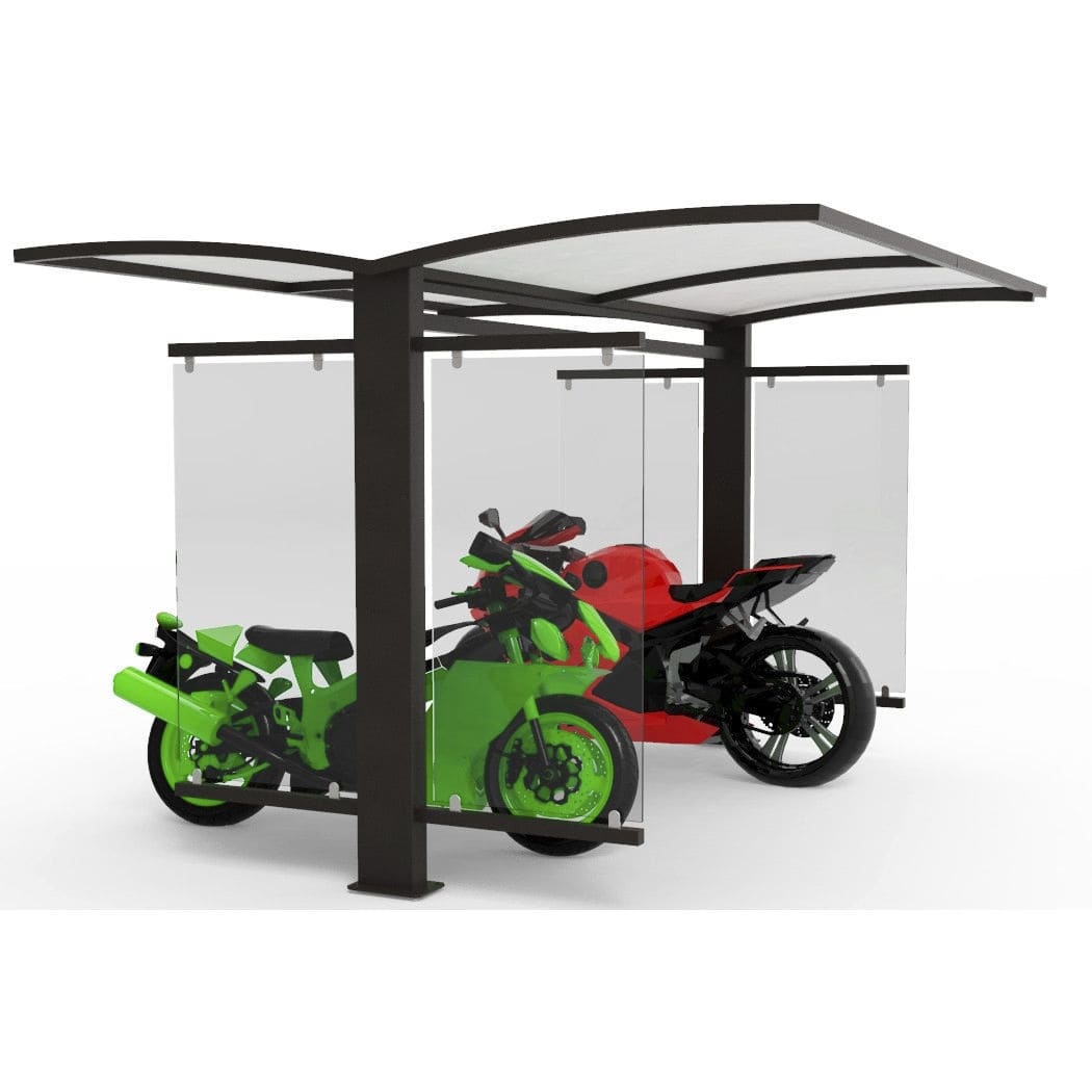 Pensilina per moto con copertura in policarbonato - CAB NAZARE D MT ...