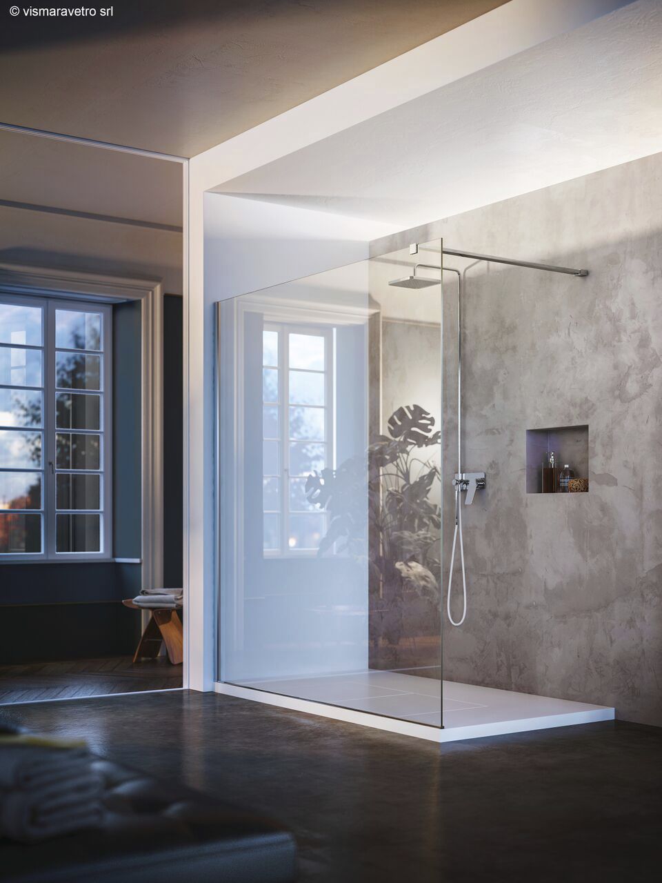Doccia all'italiana - SK-IN: SK - VISMARAVETRO - in vetro / a nicchia ...