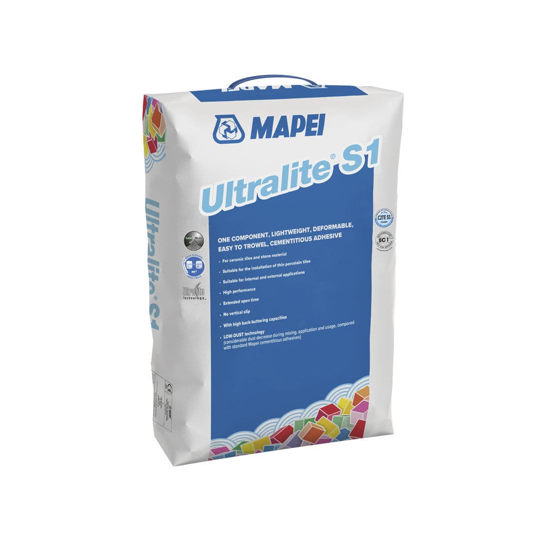 Malta collante sigillante - ULTRALITE S1 - MAPEI - per piastrelle / per ...