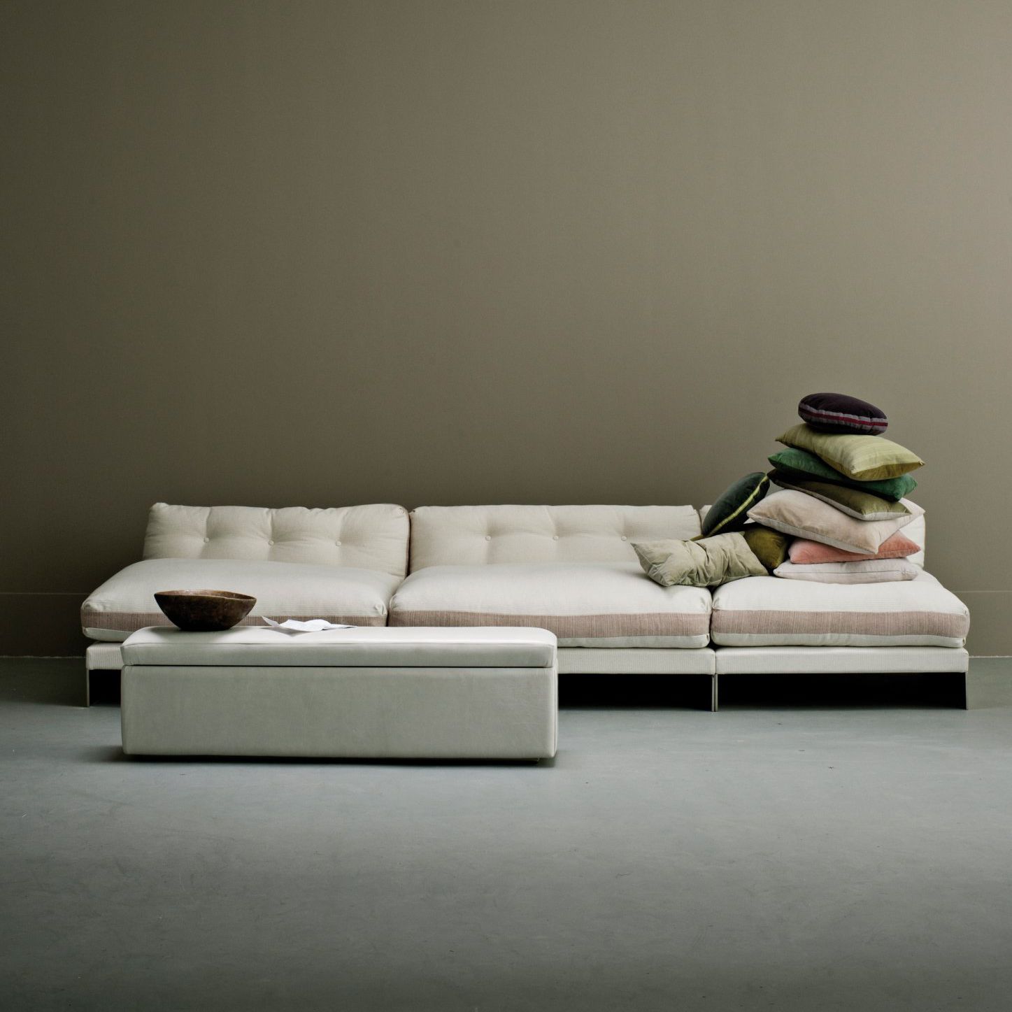 Divano modulare - ETERNAL DREAMER - OCHRE - a semicerchio / beige / in ...