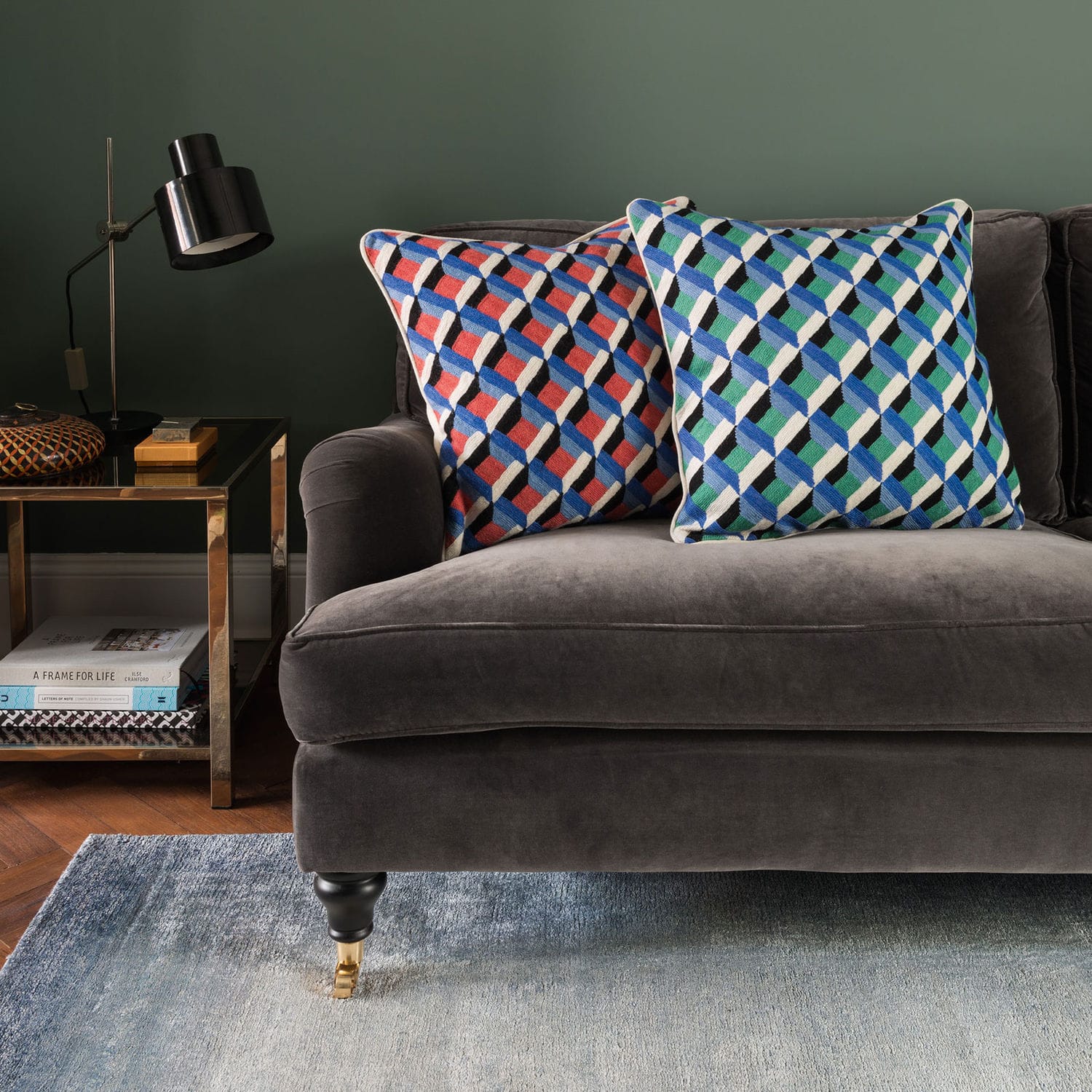 Cuscino per divano - TILT - The Rug Company - quadrato / a motivi / in lana