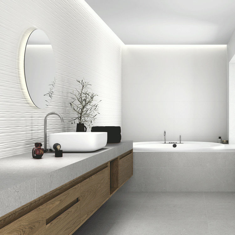 Piastrella in maiolica - SNOW - ETILE / ELAM - opaca / lucida / a rilievo