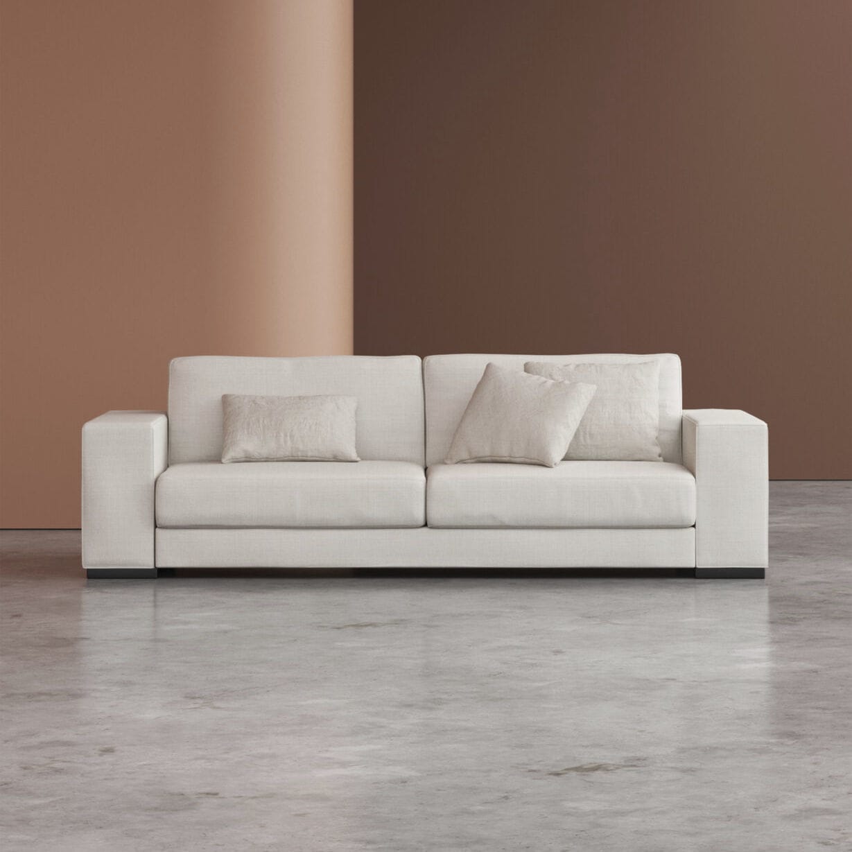 Divano modulare - GROVE - Gems Barcelona - bianco / beige / in tessuto