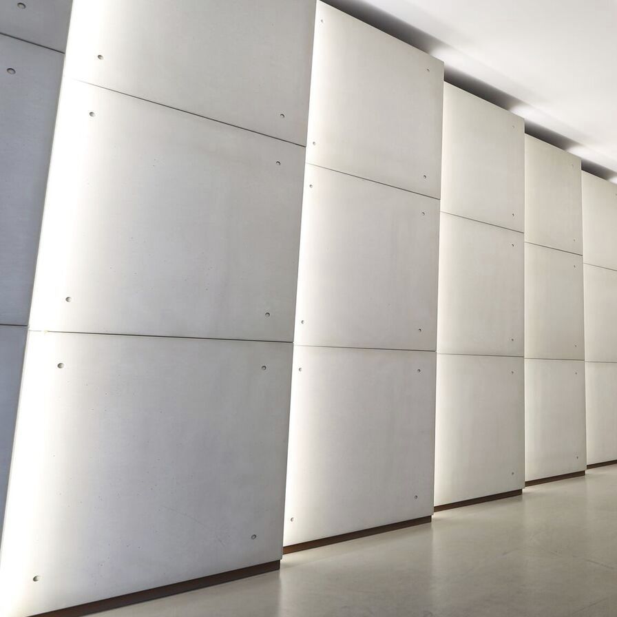 Rivestimento murale per interni - CIMENTO - in calcestruzzo / liscio ...