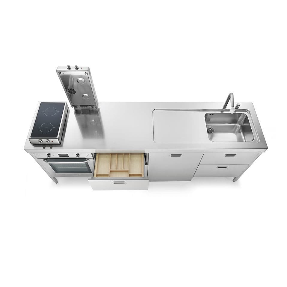 Cucina in acciaio inossidabile - LC250-F60+C60+L60+C60/1 - ALPES-INOX ...