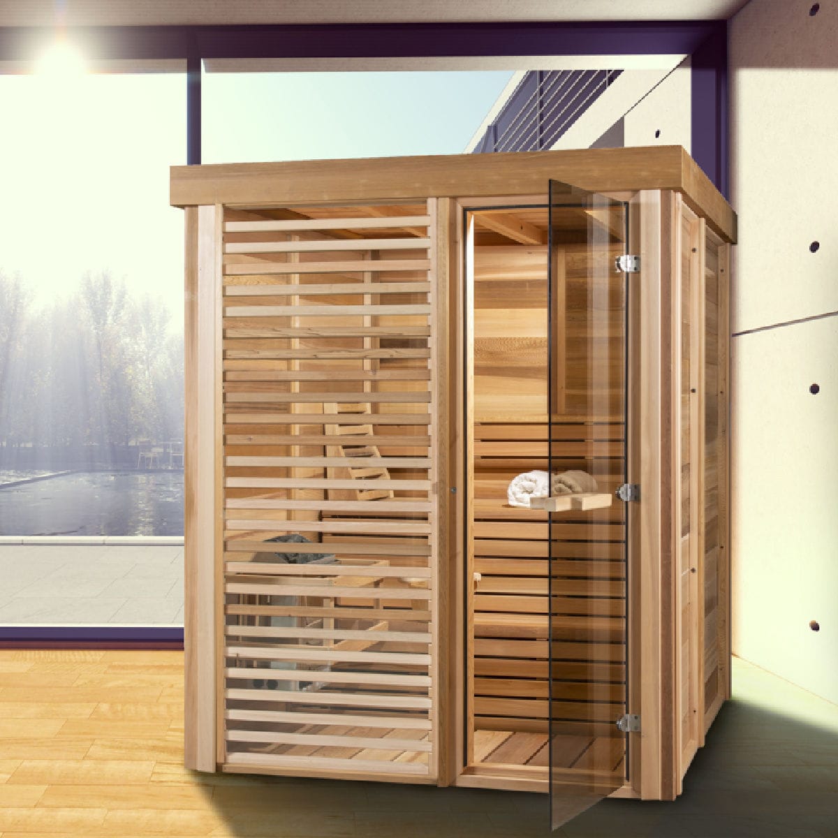 Sauna per uso residenziale - Compact 6FTx6FT - Urban Cedar Hot Tubs and ...