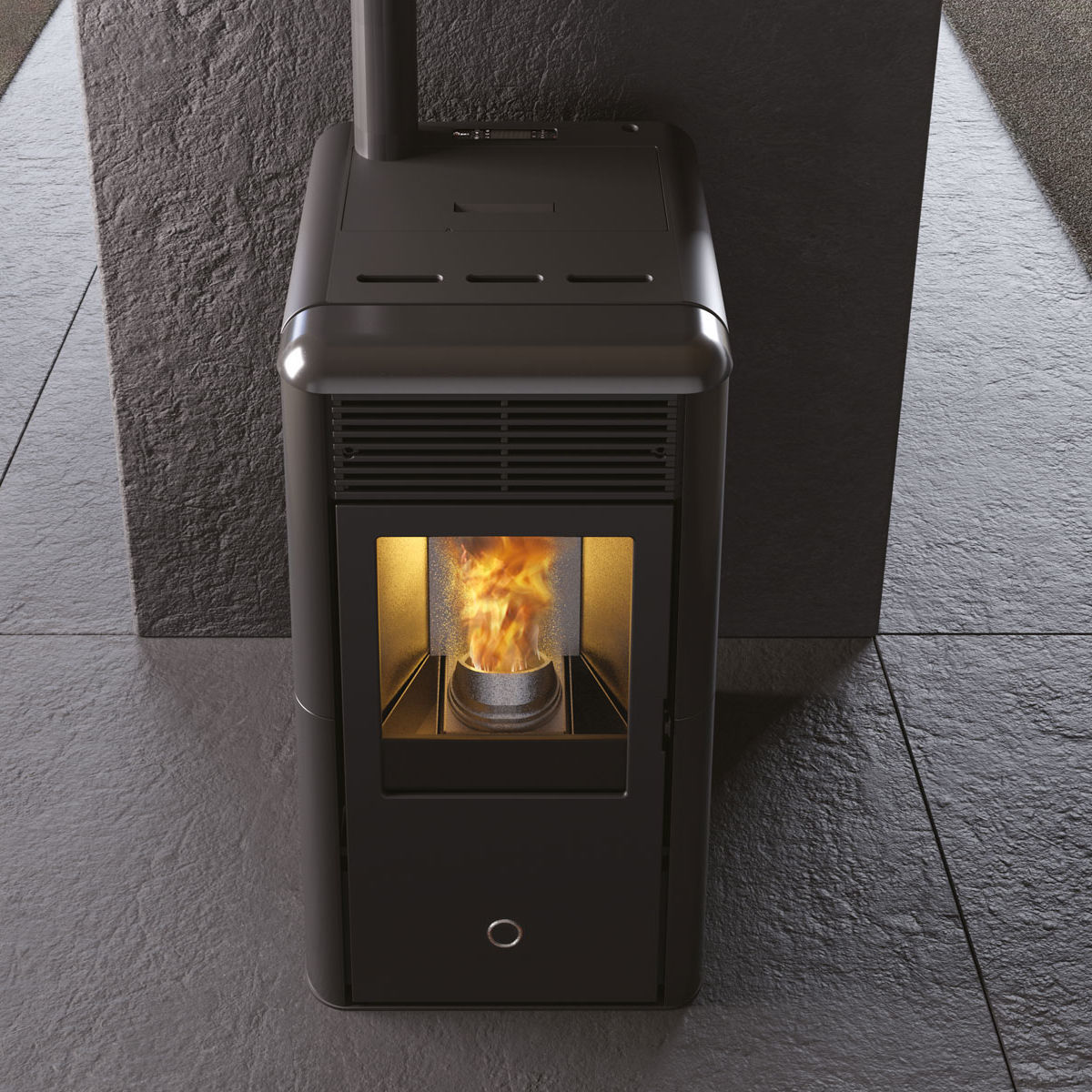 Termostufa a pellet - Spot100 H - EK63 - 5 kW...10 kW / 0 - 5 kW / da ...