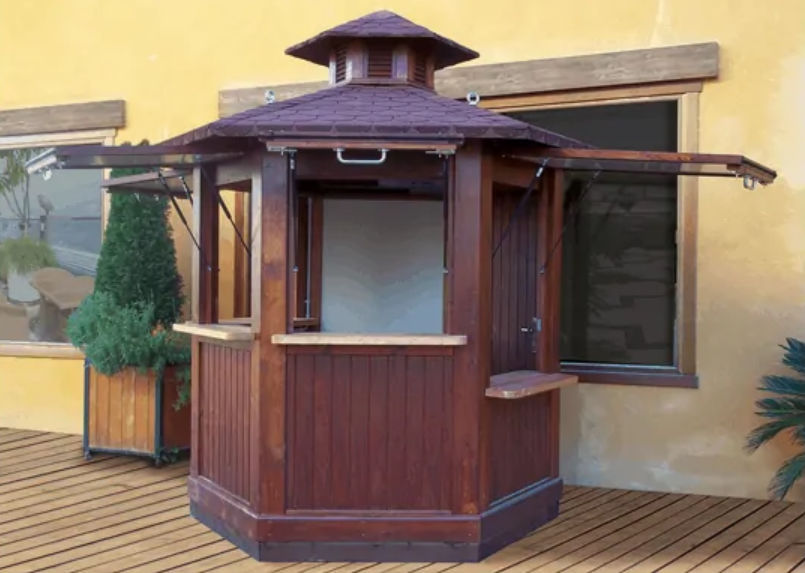 Chiosco commerciale - HEXAGONAL - Maderas Menur - da esterno / in legno ...