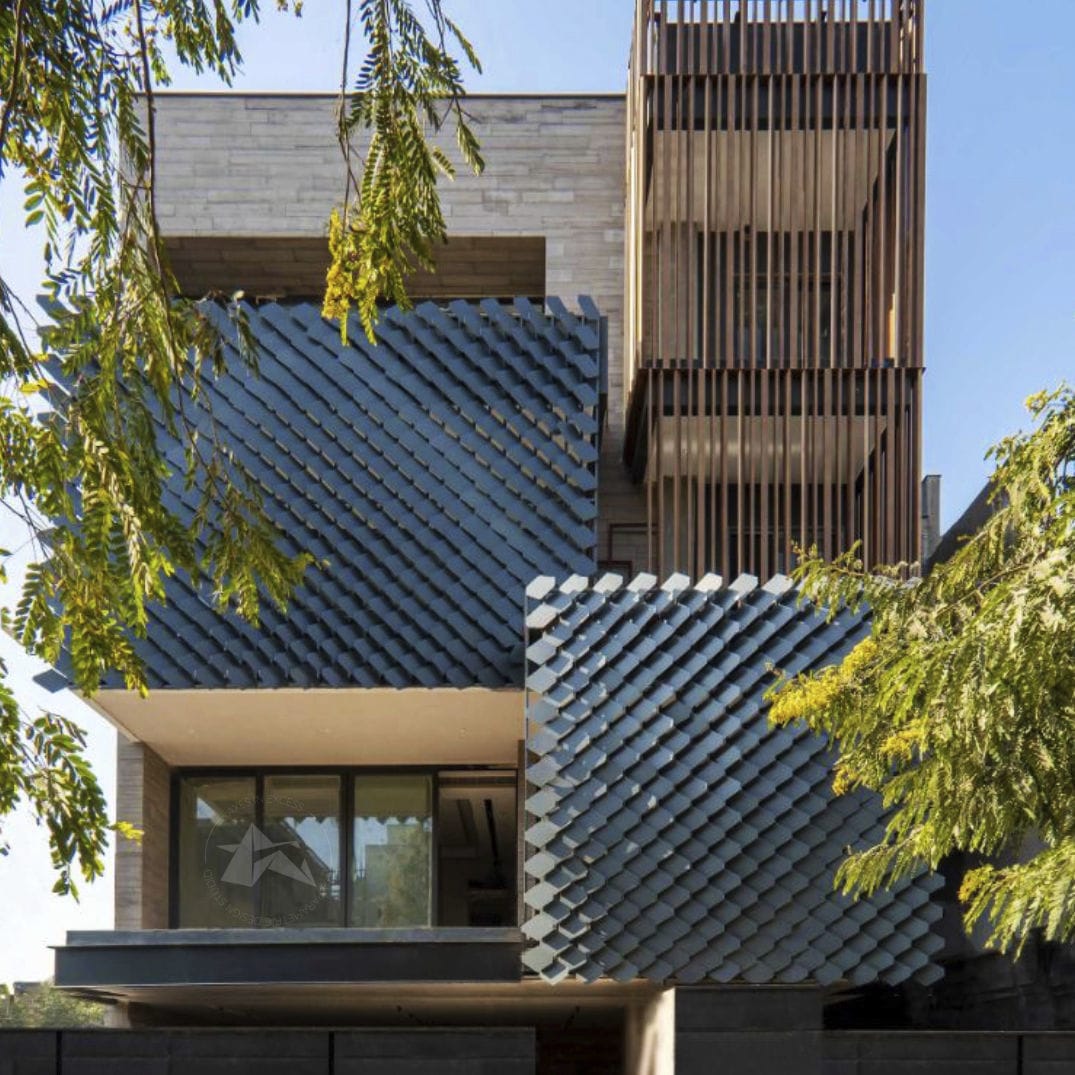 Rivestimento di facciata a scandola - HEXA-PETALS - Axes in Excess - in alluminio / verticale ...