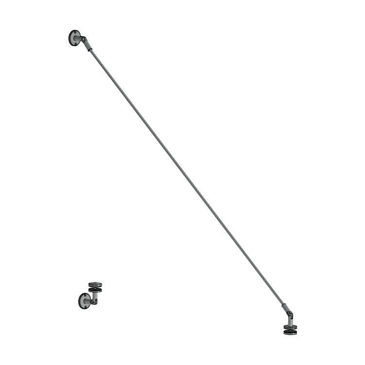 Sistema di fissaggio per tettoia d'entrata - CN.000.02.04.S - RX Inox ...