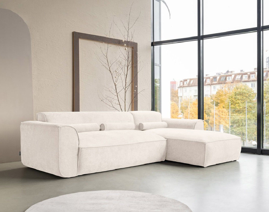 Divano modulare - FELIX: 2785BEI - LISA DESIGN - contemporaneo / in ...