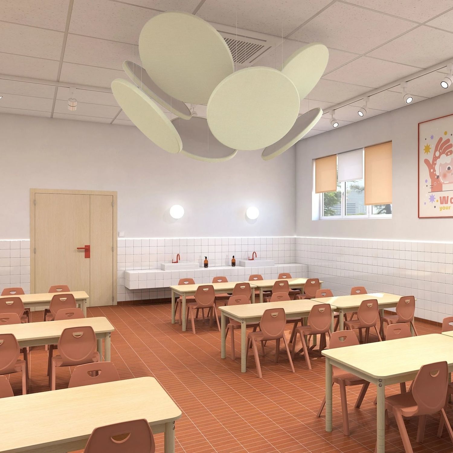 Pannello acustico per muro - Rene - Mirplay School - per soffitto / in ...