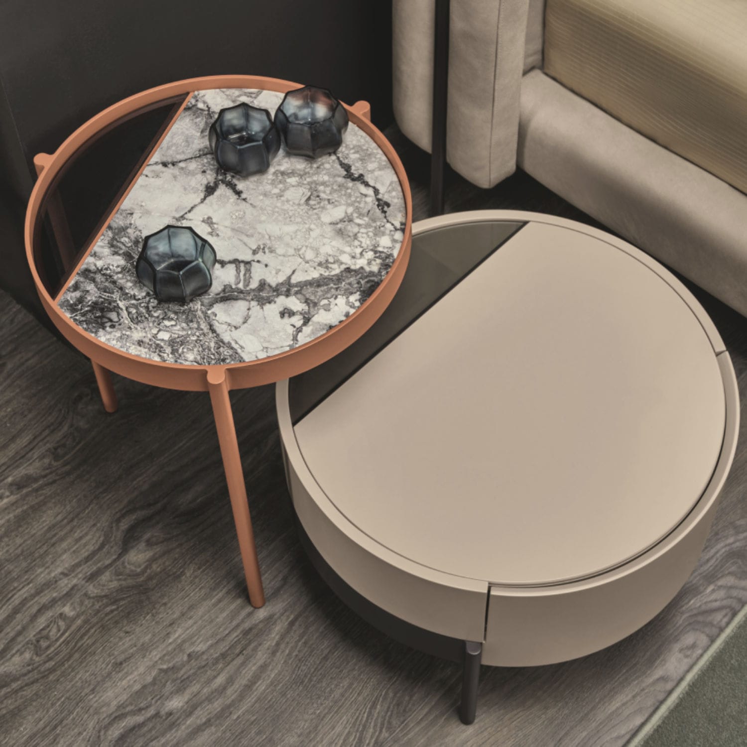 Comodino moderno - Valley - CANTORI - in legno / con supporto in ...