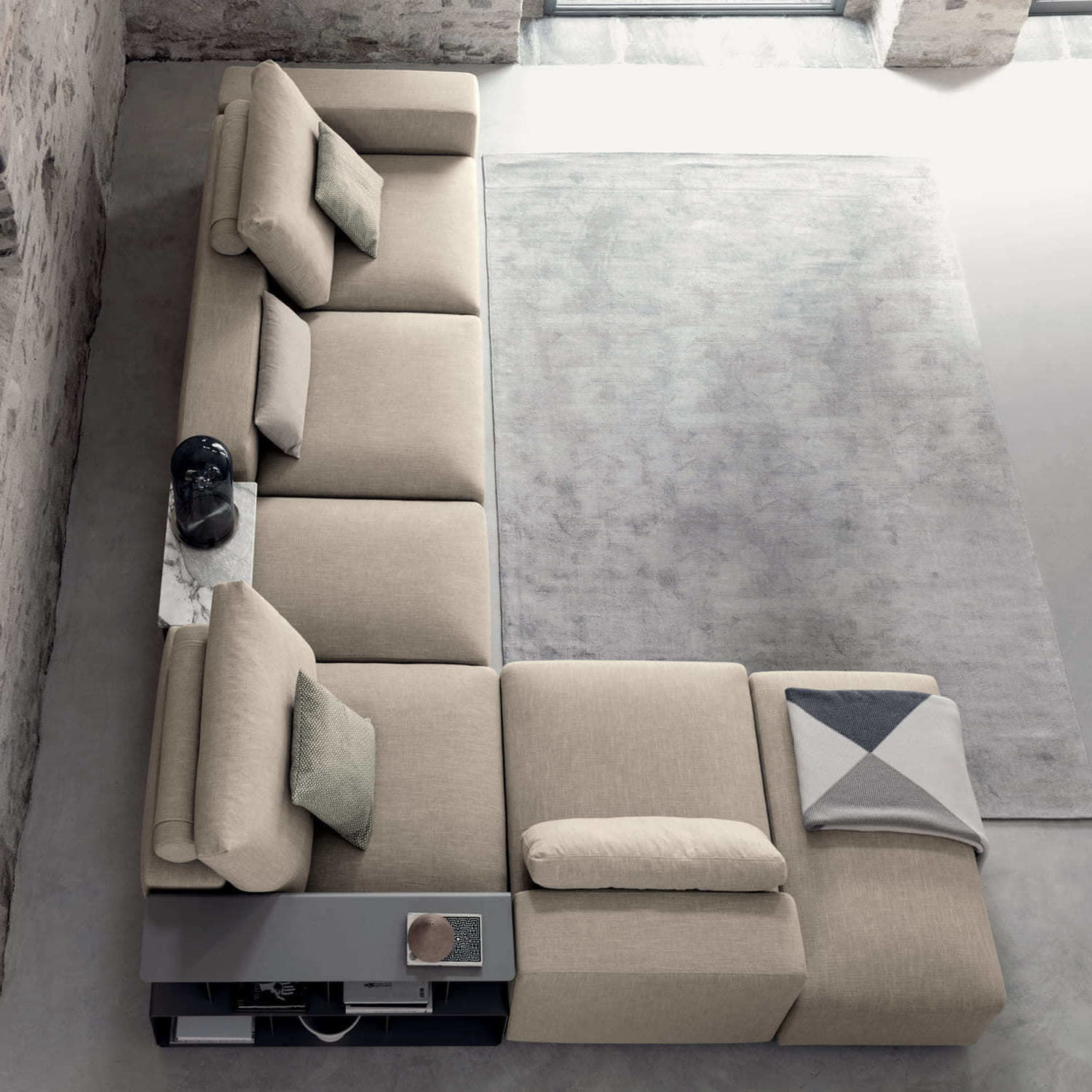 Divano modulare - ZENIT PLUS - BONTEMPI CASA - contemporaneo / in ...