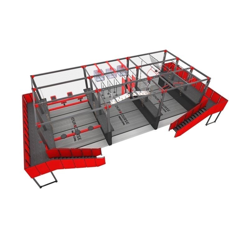 Percorso a ostacoli per fitness - ELEVATED NINJA - Walltopia - salto in alto / da slalom ...