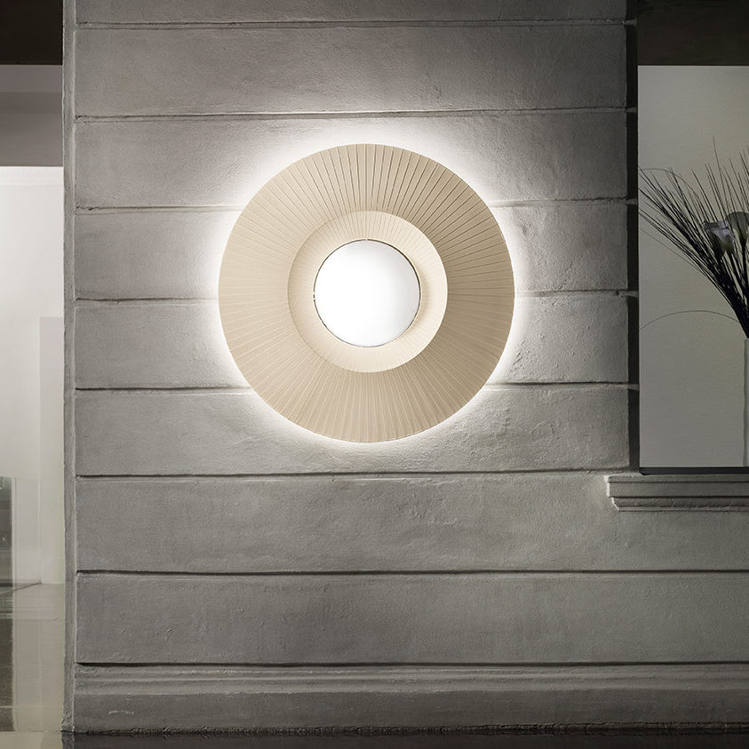 Applique contemporanea - MOOD - modo luce - da interno / in tessuto ...