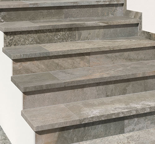 Gradino in gres porcellanato - type S - Rosa Gres - per piscina ...