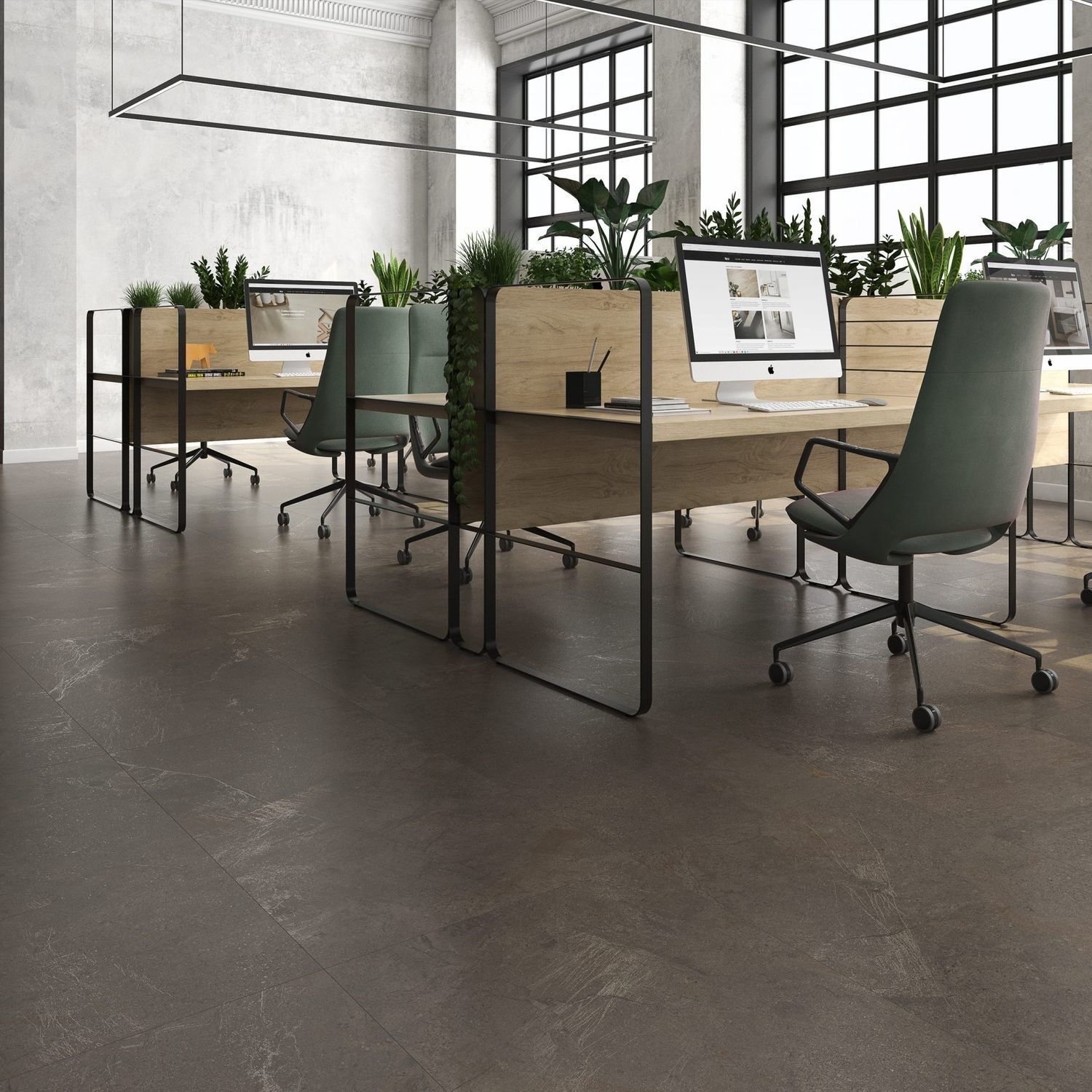 Piastrella da interno - ROCKSTONE IRIS - Roca Tile - per ufficio / da parete / da pavimento