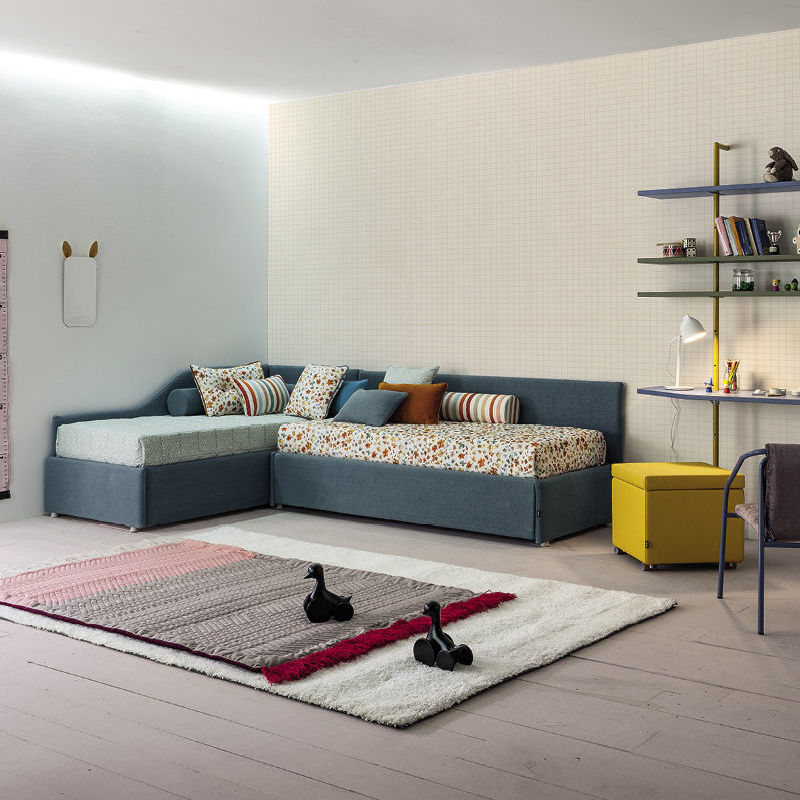 Letto con letto estraibile - MAYA MOD. 8 - Twils - singolo / contemporaneo / imbottito