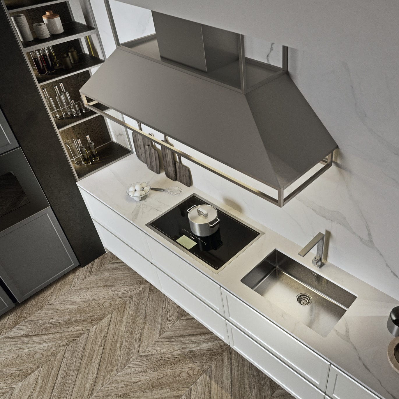 Cappa a muro - Frame - SNAIDERO RINO SPA - con condotto / con ...