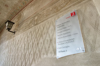 Cartello segnaletico per porta - PLEXI - SEBERG - da parete / in vetro