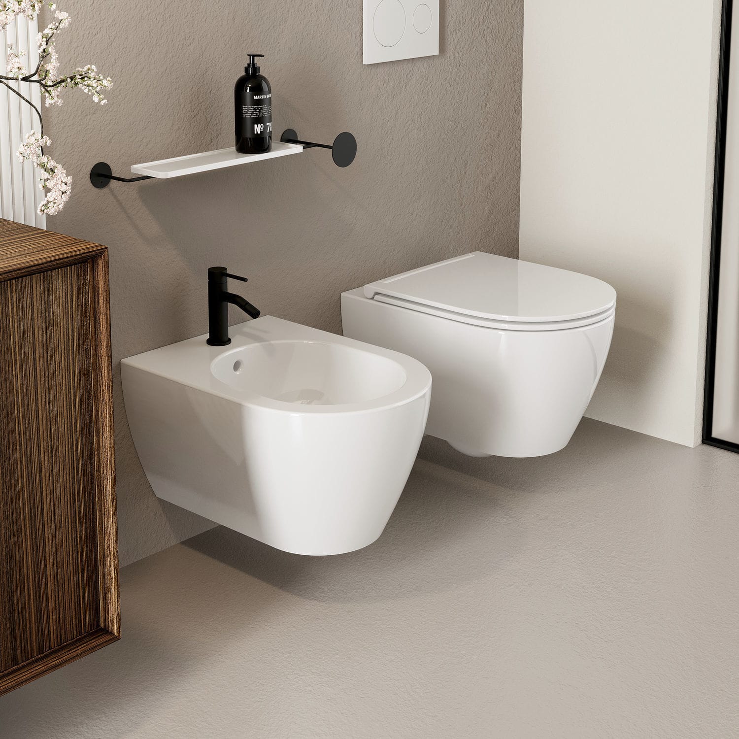 WC sospeso - GLAM TWIST: 5203/TW - Scarabeo Ceramiche - in ceramica ...