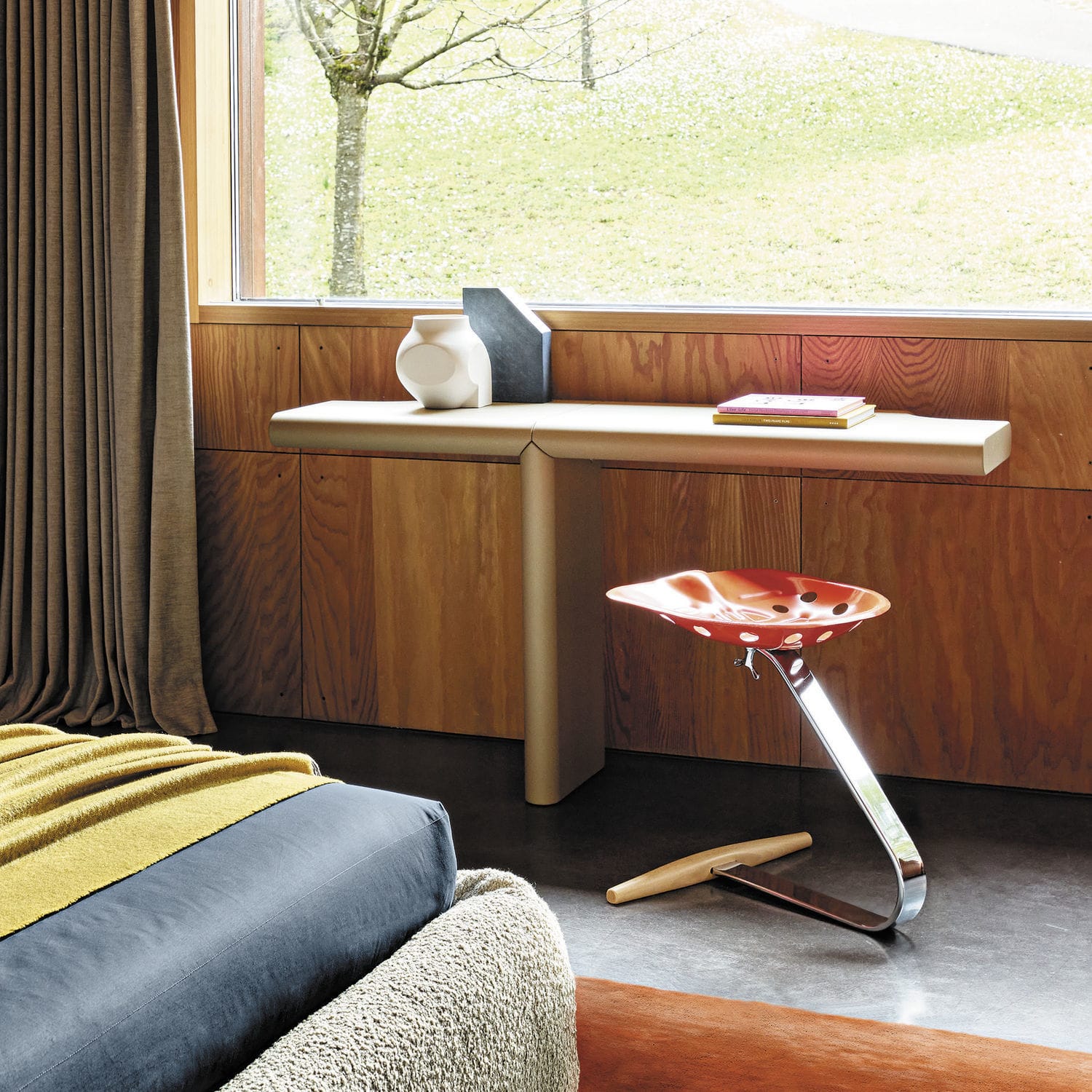 Consolle contemporanea - ZAVOLO - Zanotta - in MDF laccato / con ...