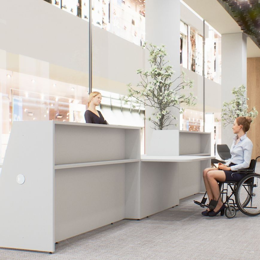 Banco reception modulare - BIENVENUE - Buronomic - d'angolo / in laminato