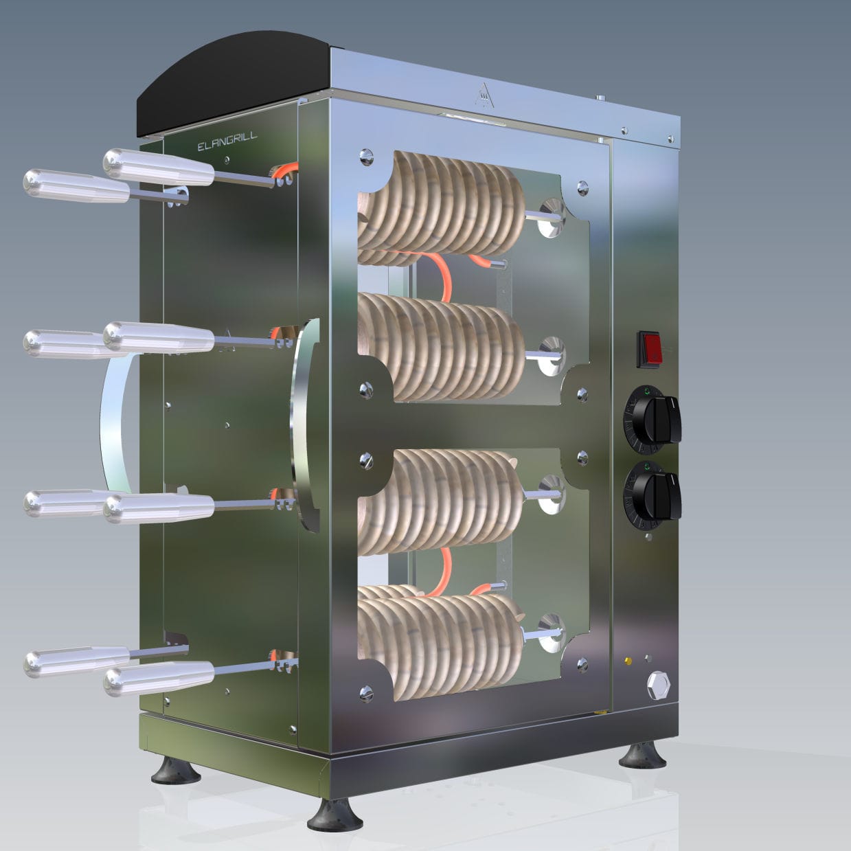 Girarrosto elettrico - KURTOSKALACS KS-8 - ELANGRILL - professionale