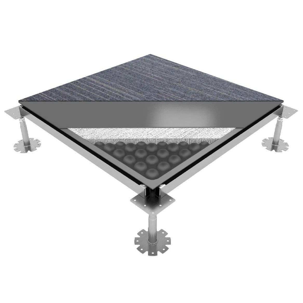 Pavimento sopraelevato in acciaio - FULL STEEL CARPET - ACCESS FLOOR ...