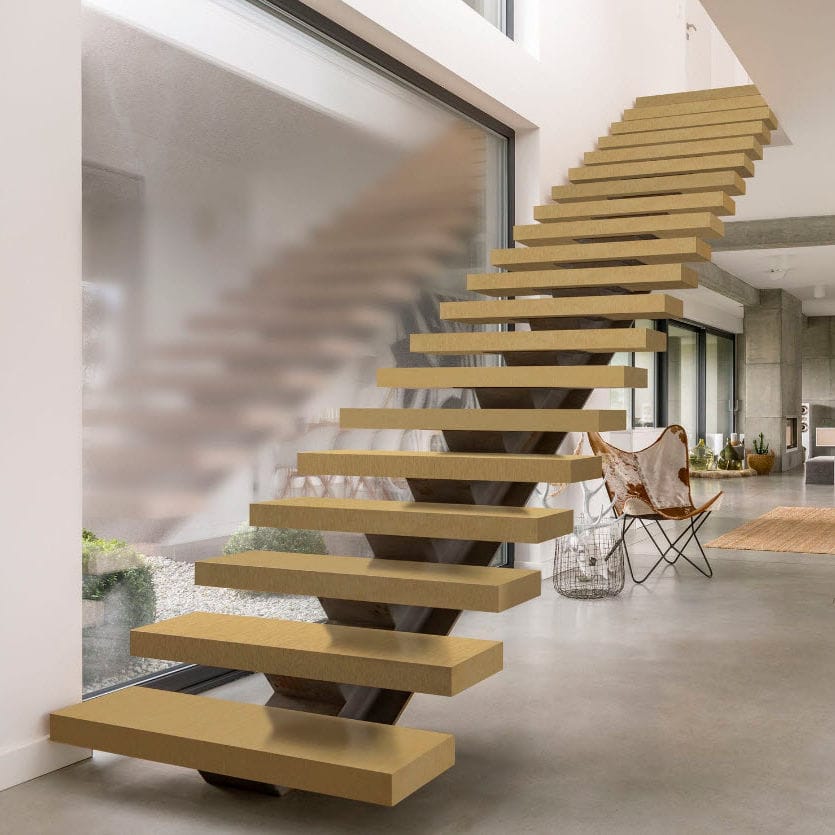 Rivestimento per scalino in metallo - UNIQUE SURFACE METAL A - Planium