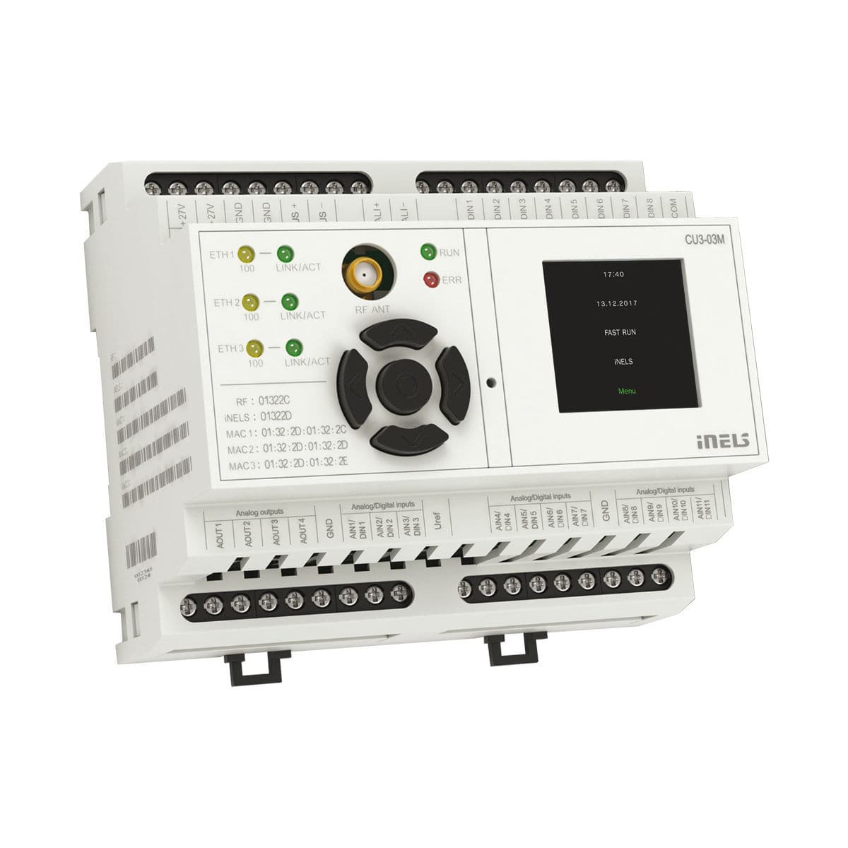 Unità di controllo centralizzata - CU3-03M - ELKO - su guida DIN