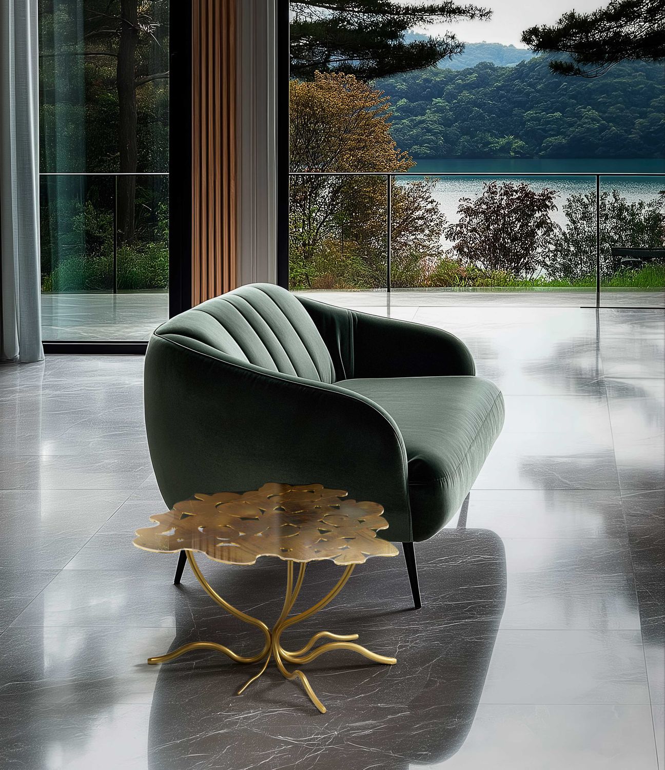 Tavolino basso design originale - RADICI : 620 - IDL - in vetro / in ...