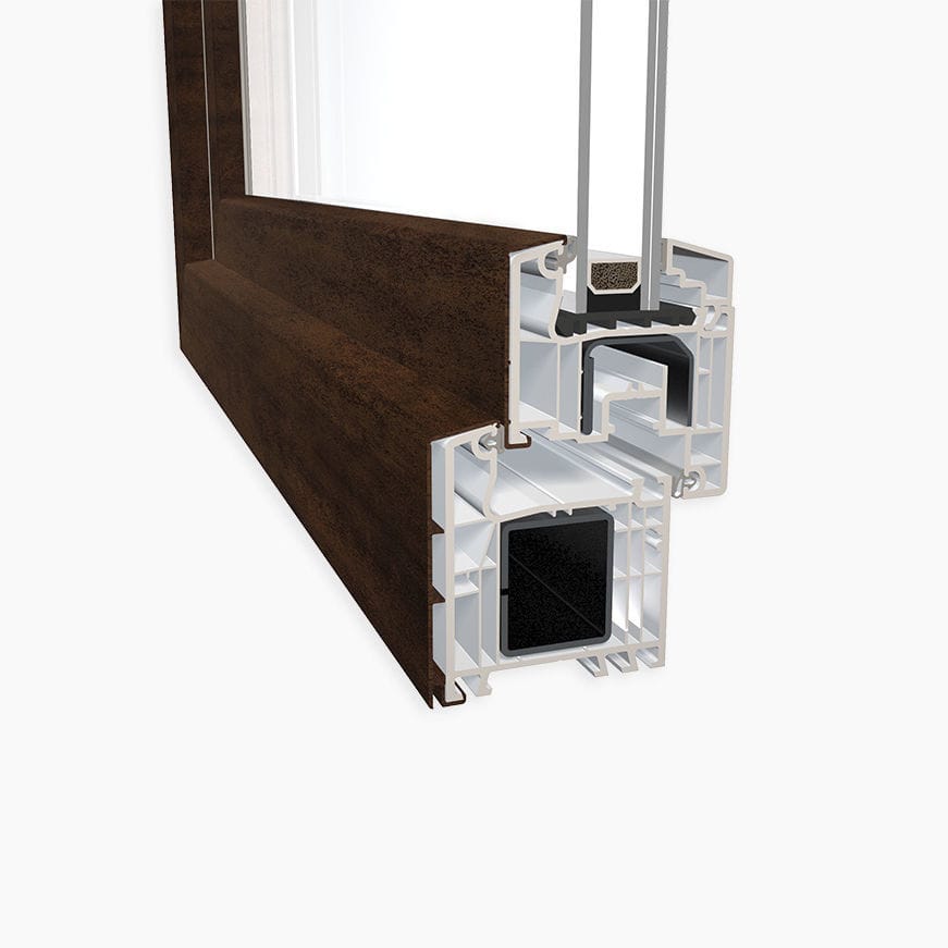 Profilato per finestra in alluminio - DQG 70 ALU - DIQUIGIOVANNI - in ...