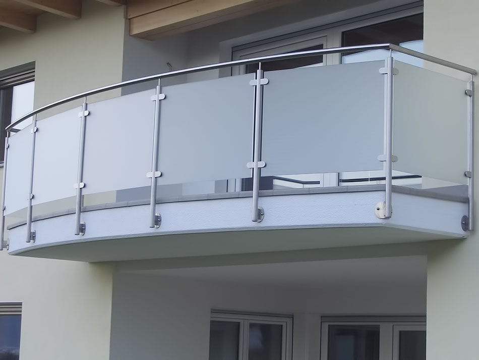 Balcone pannelli in vetro - 035 - INOX DESIGN - in acciaio inox