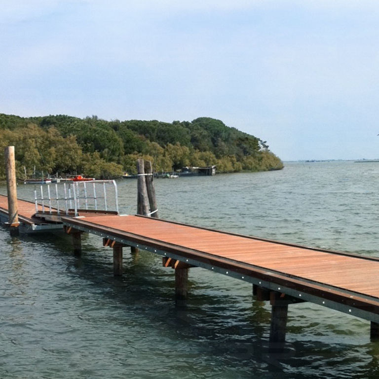 Pontile in legno - RAVAIOLI LEGNAMI - flottante