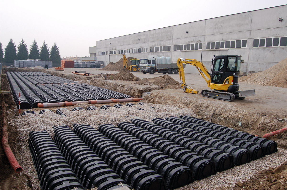 Serbatoio interrato - DRENING® - GEOPLAST - di recupero acque meteoriche