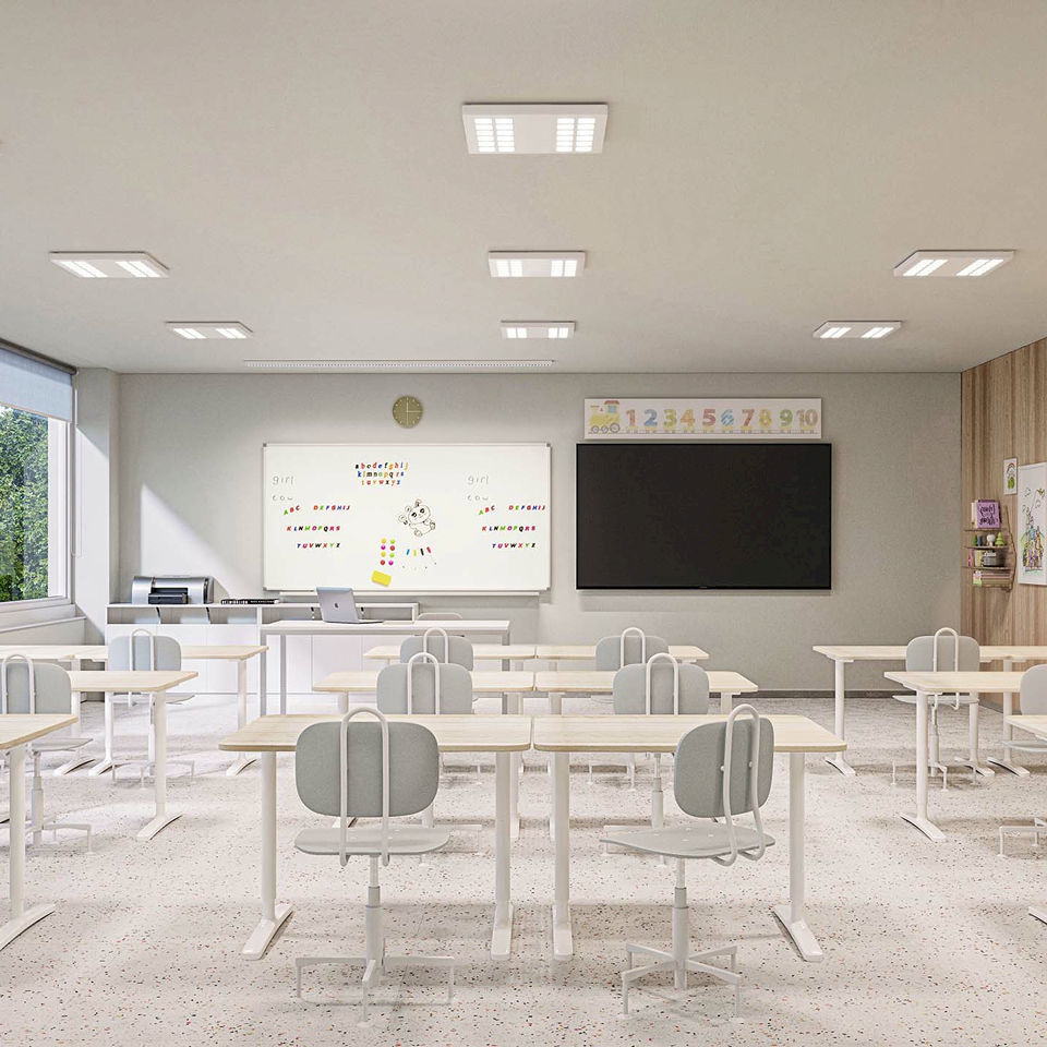 Luce da incasso a soffitto - C77-S - GLAMOX - LED / rettangolare / lineare